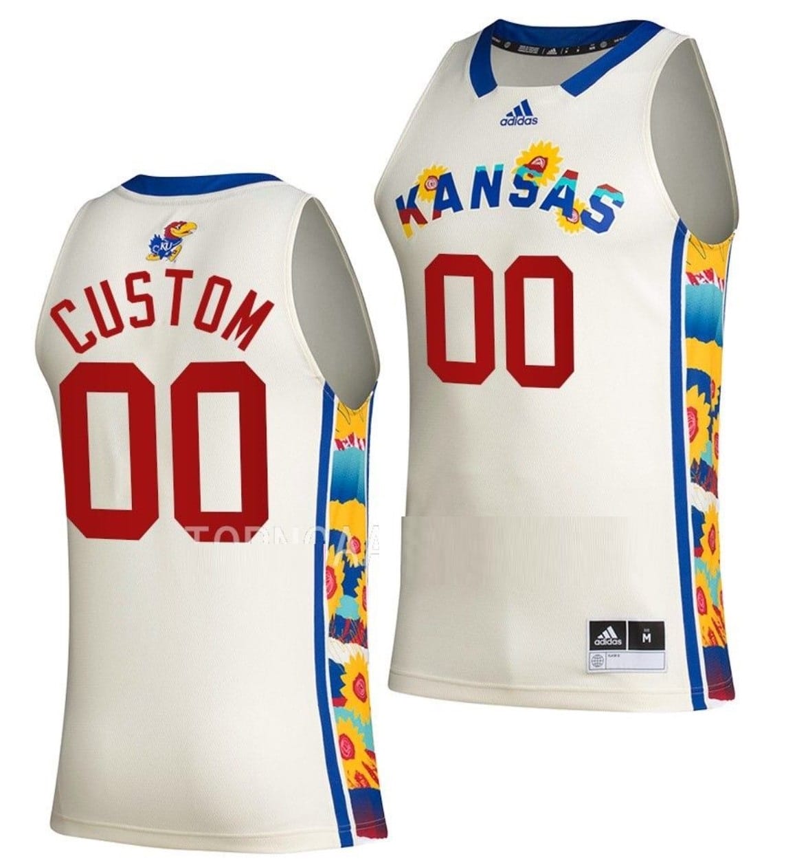 Custom Kansas Jayhawks Jersey College Basketball Honoring Black ...