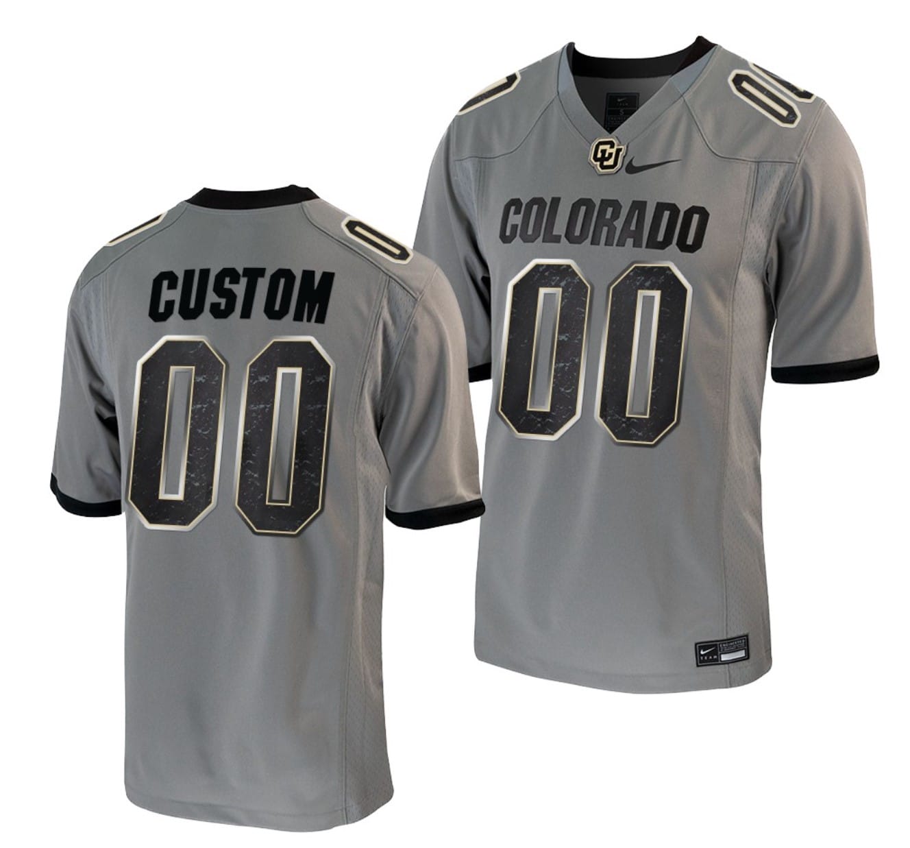 [Hot] New Custom Colorado Buffaloes Jersey Untouchable Grey