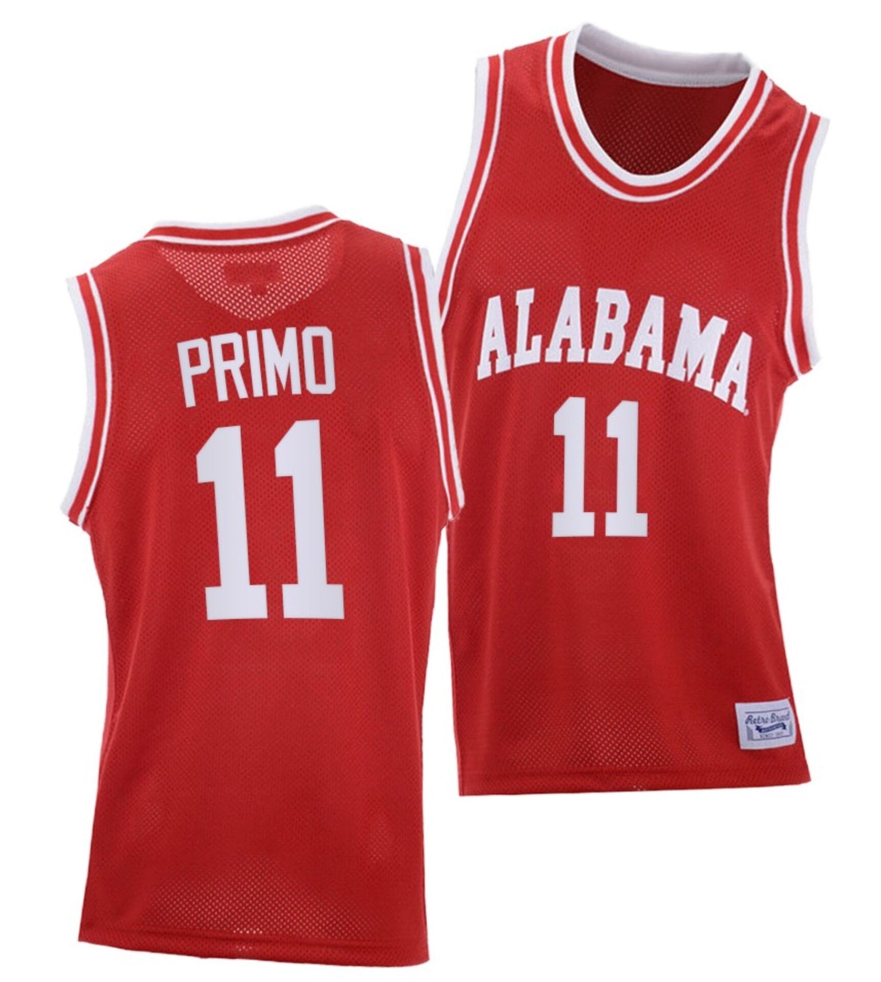 Joshua Primo Jersey #11 Alabama Crimson Tide College Basketball Red ...