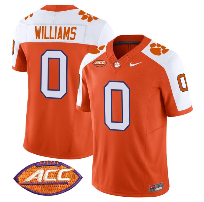 Antonio Williams Jersey #0 Clemson Tigers Vapor Limited Acc Patch ...