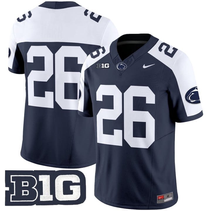 Saquon Barkley Jersey #26 No Name Penn State Nittany Lions 2025 ...